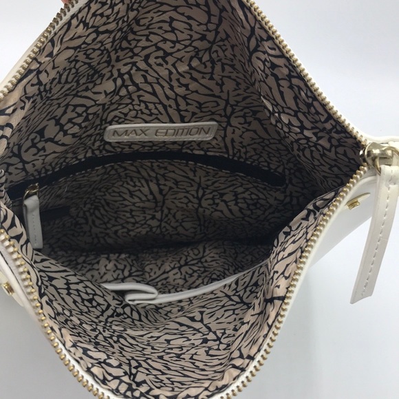 Max Edition | Bags | Max Edition White Studded Clutch Crossbody Bag ...